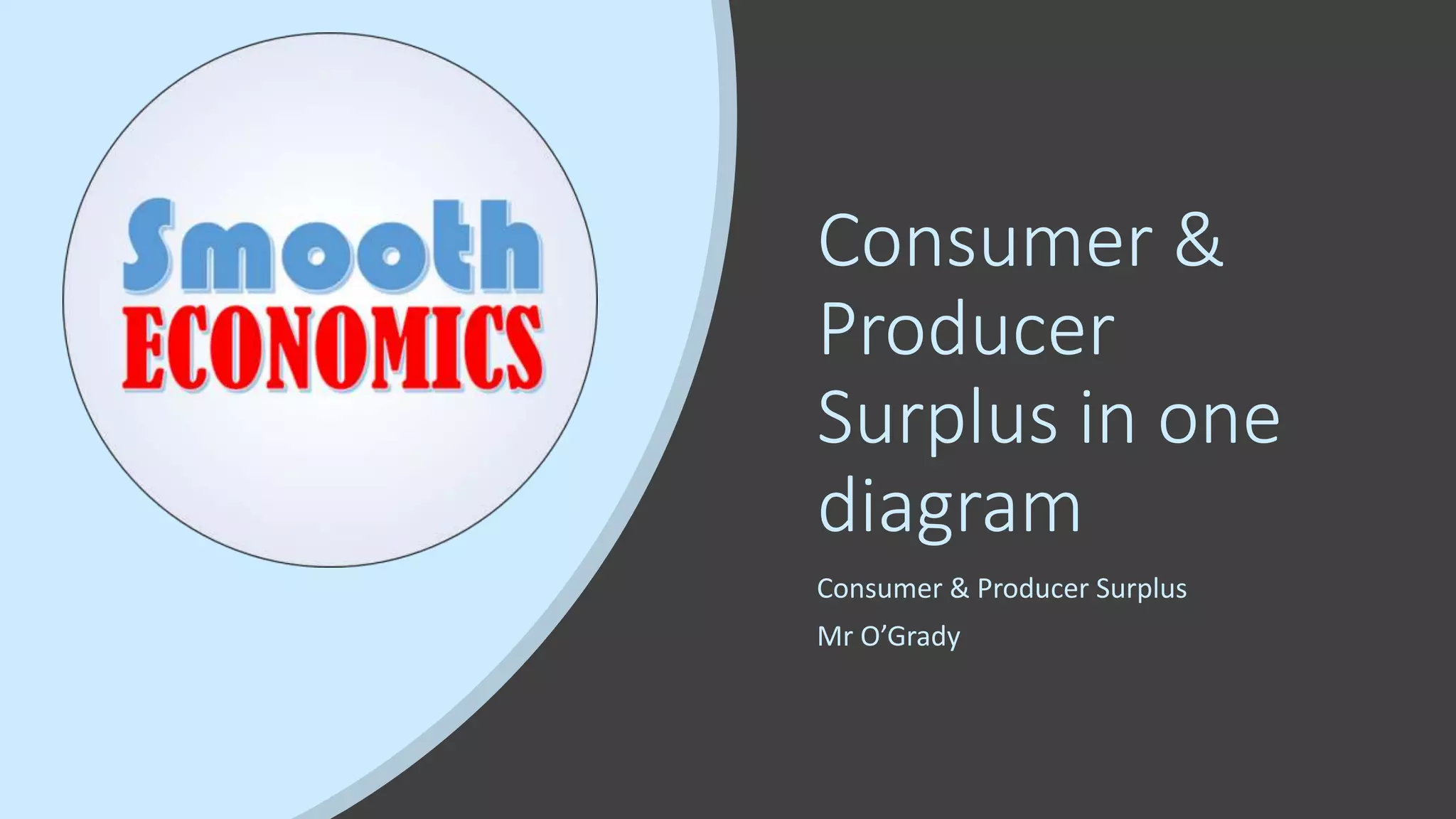 Consumer and Producer Surplus | PPTX