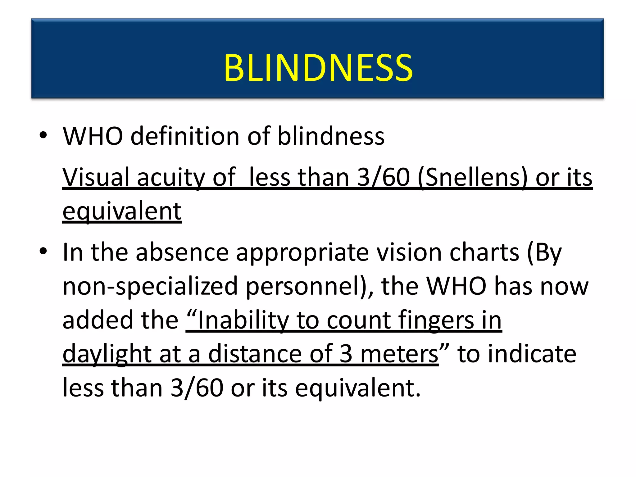 12. blindness | PPTX
