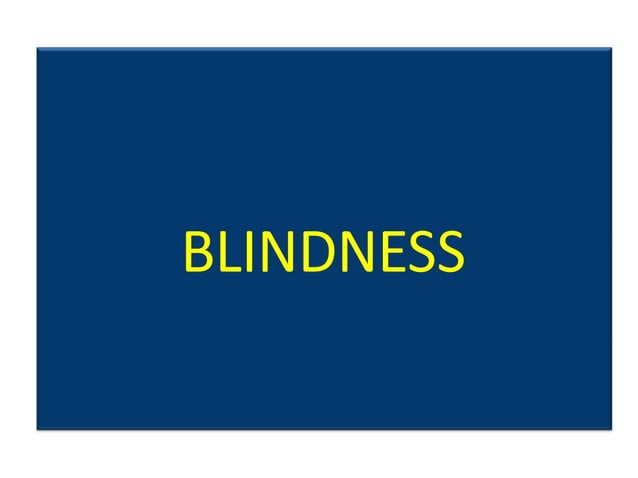 12. blindness | PPTX