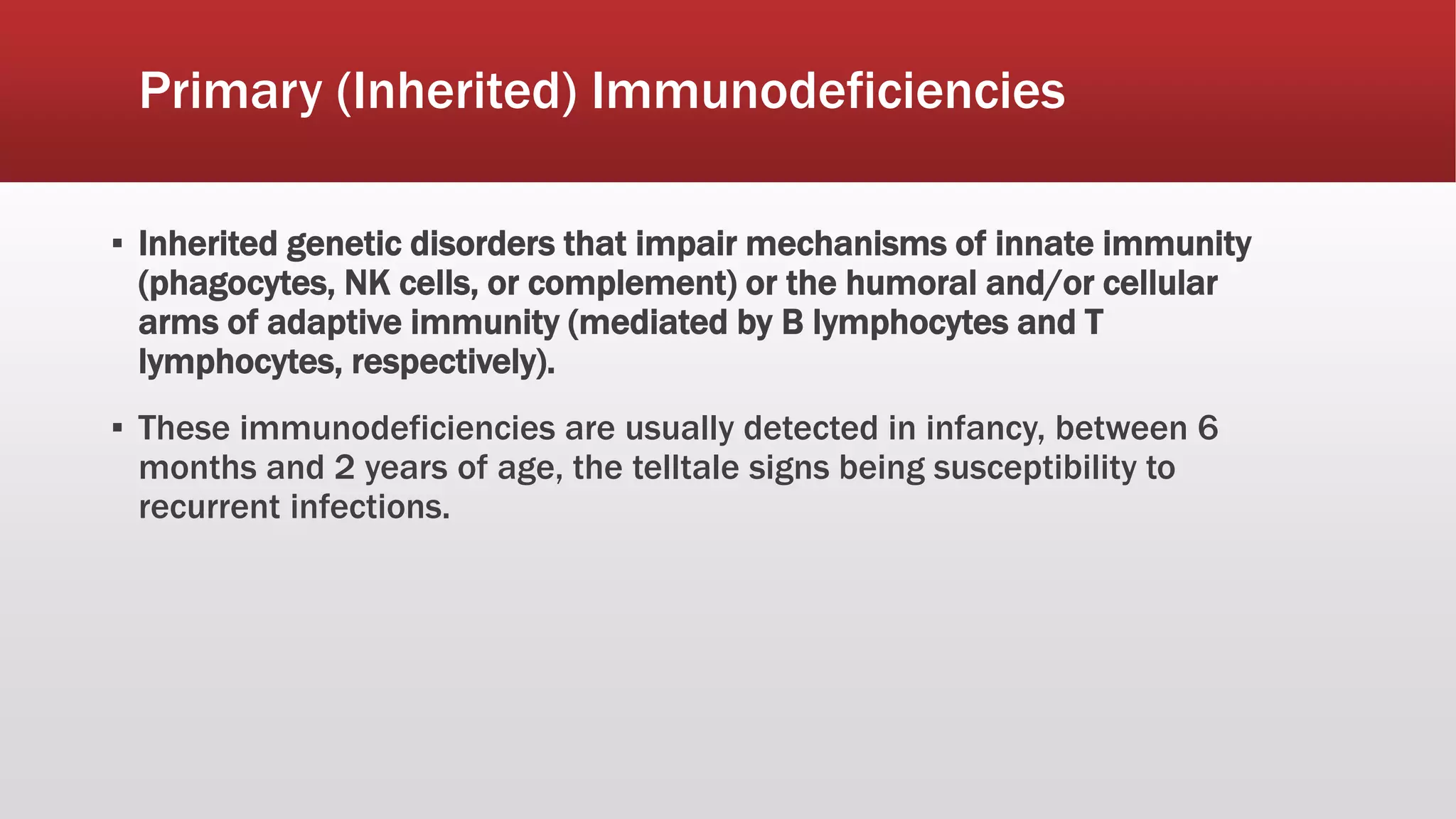 Immunodeficiency Syndrome | PPTX | Blood Disorders | Diseases and ...