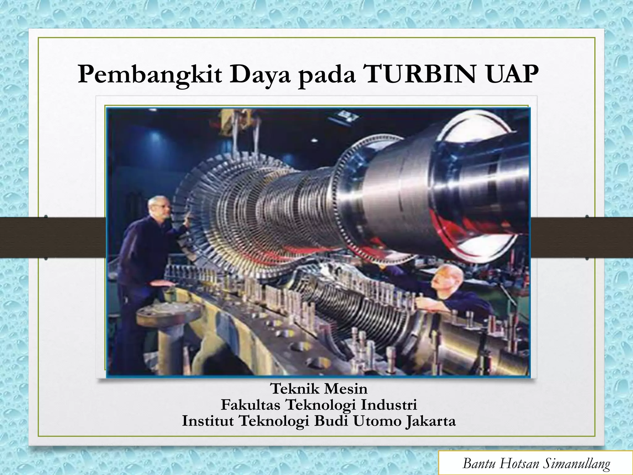 Pembangkit Daya pada Turbin Uap | PDF