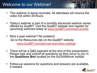Dynamic TM1 Report Generation & Distribution Using ReportWORQ - QueBIT ...