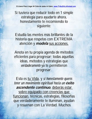 12 llaves para llegar al cielo de judas gates | PDF