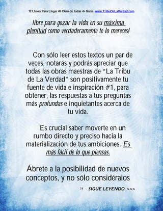 12 llaves para llegar al cielo de judas gates | PDF