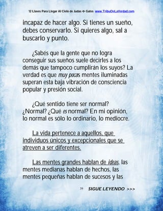 12 llaves para llegar al cielo de judas gates | PDF