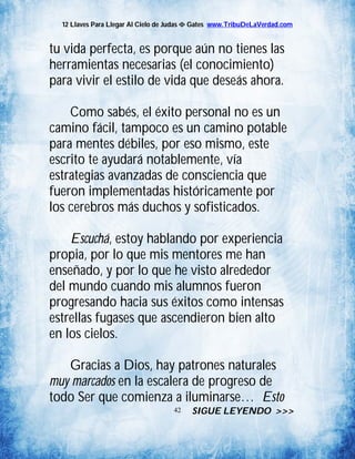 12 llaves para llegar al cielo de judas gates | PDF