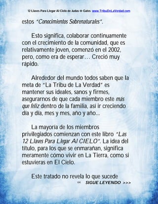 12 llaves para llegar al cielo de judas gates | PDF