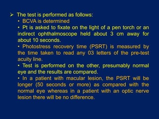 Macular function tests | PPT | Eye and Vision Conditions | Diseases and ...