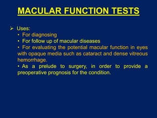 Macular function tests | PPT | Eye and Vision Conditions | Diseases and ...