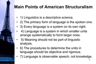 12. intro to lang. american structuralism | PPT