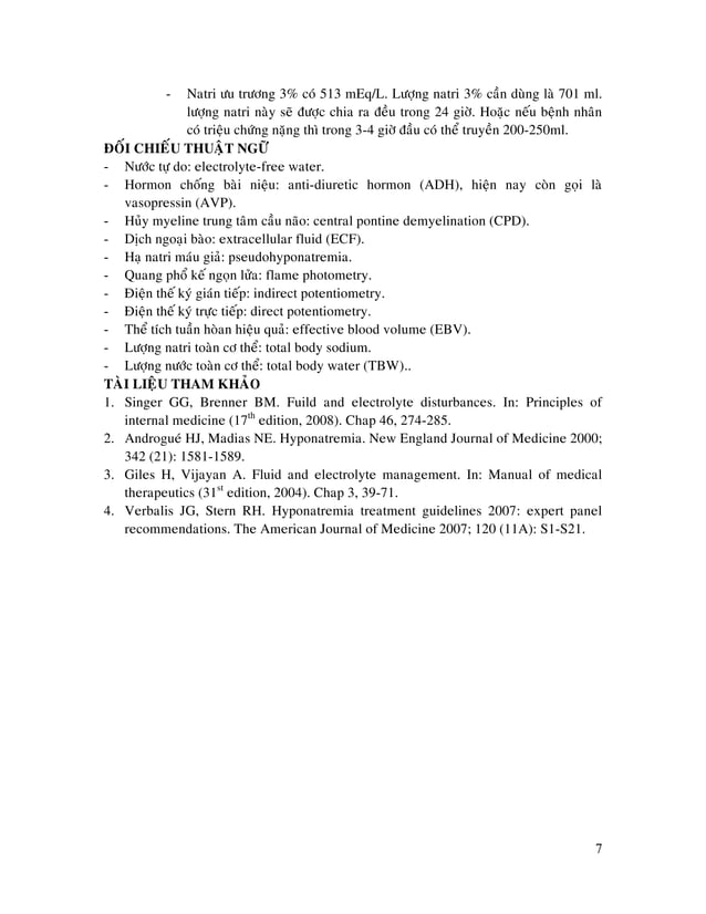 HẠ NATRI MÁU | PDF