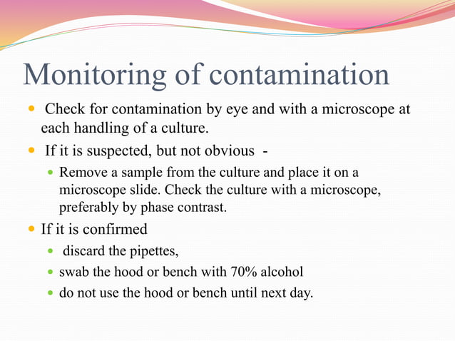 Contamination in Cultured Cells | PPTX