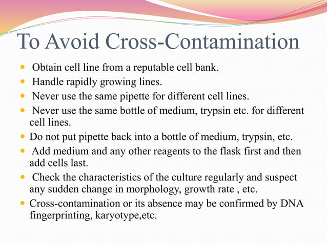 Contamination in Cultured Cells | PPTX