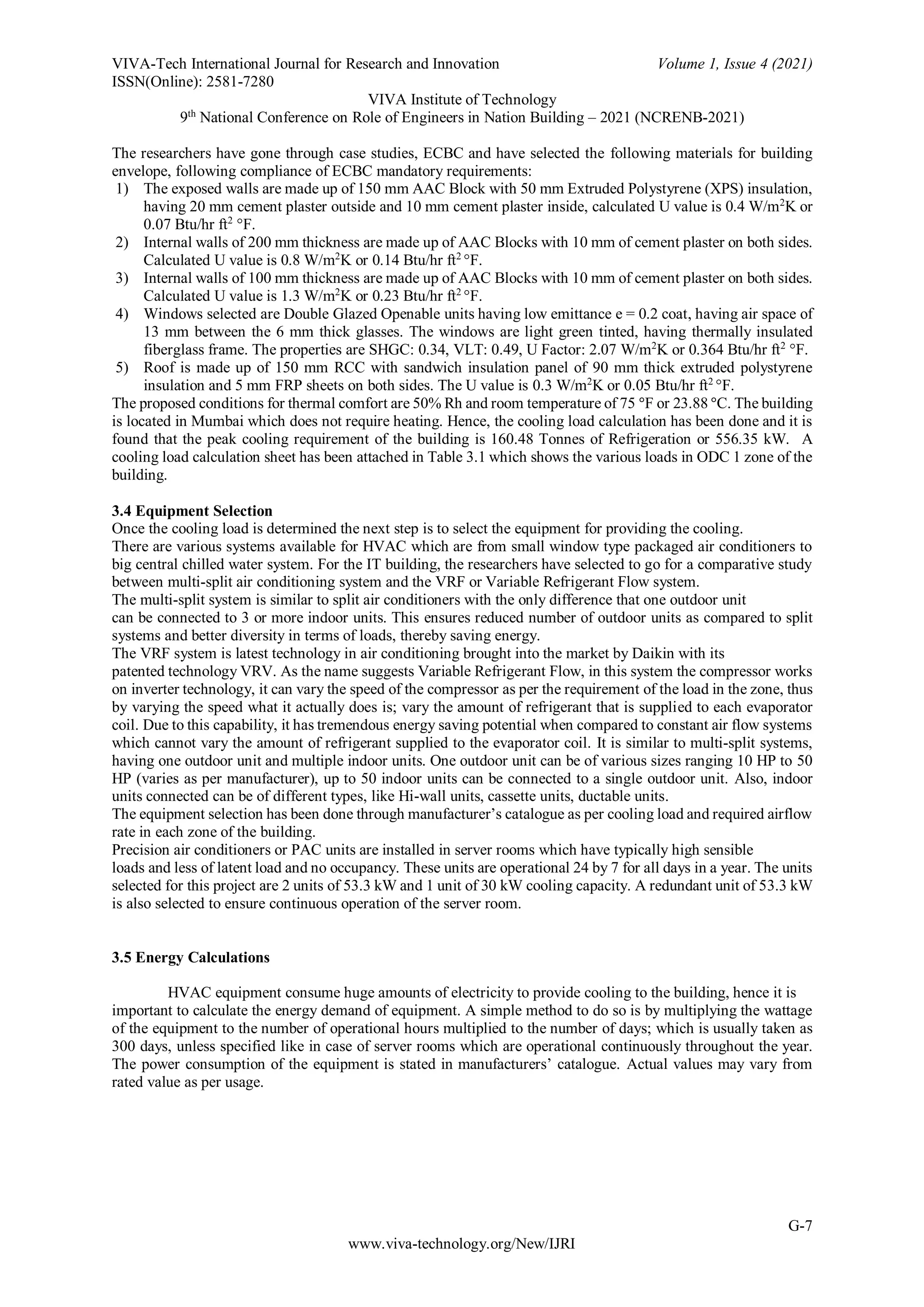 Design and Analysis of Air Conditioning System for An IT Office ...