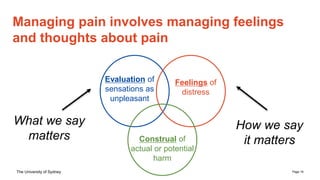 The importance of communication in pain management | PPTX