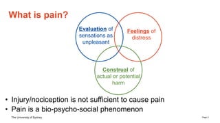 The importance of communication in pain management | PPTX
