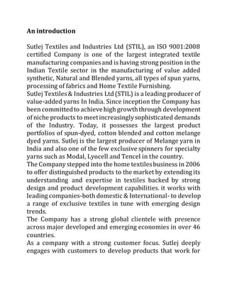 sutlet intership report | PDF