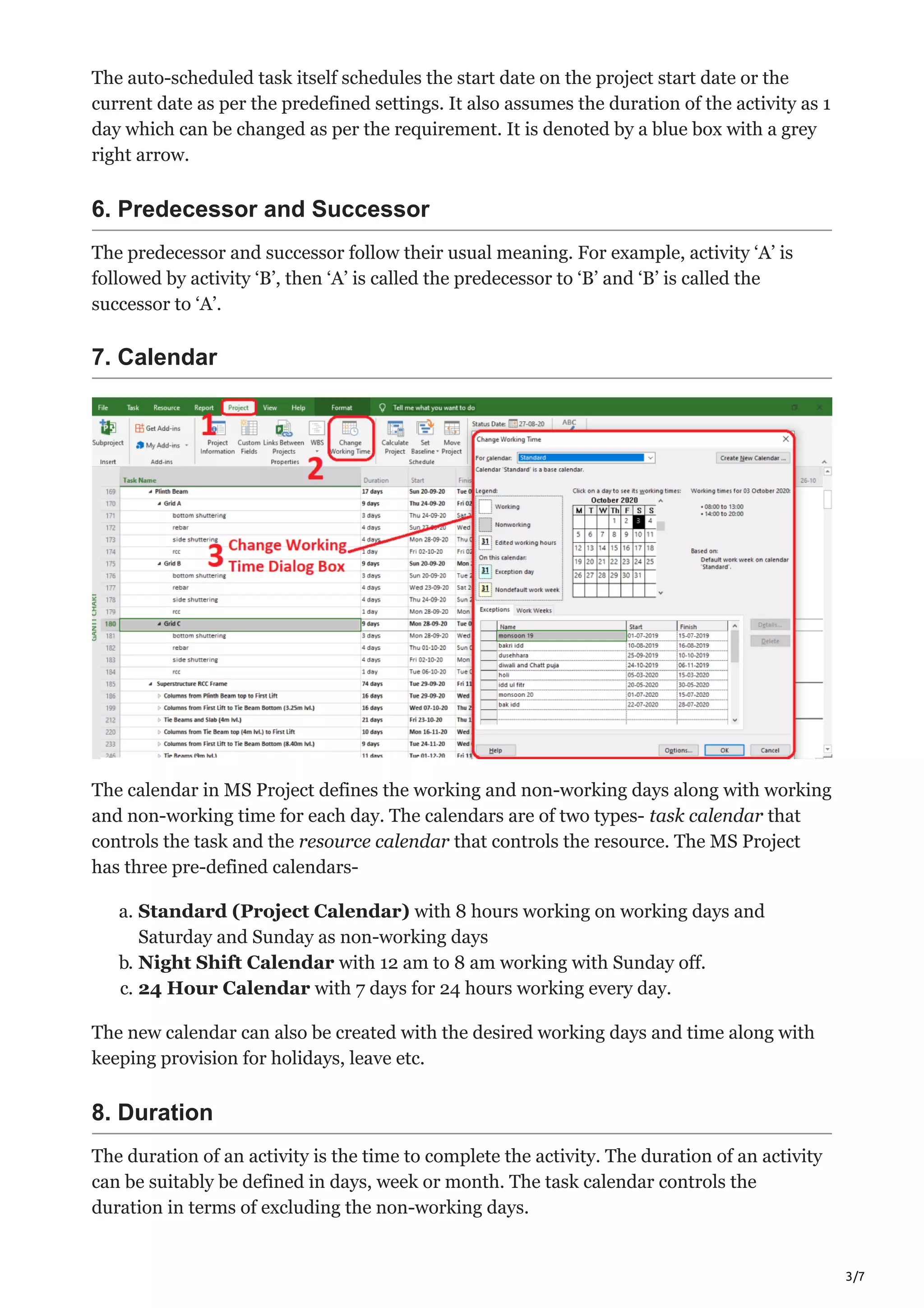 MS Project Terminology -Top 20 terms everyone must know | PDF