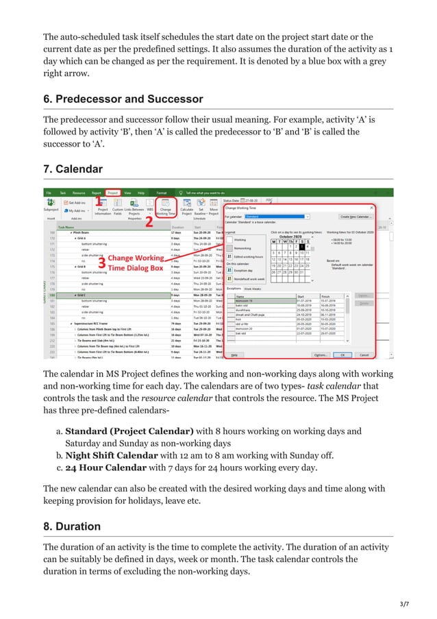 MS Project Terminology -Top 20 terms everyone must know | PDF