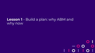 The Real World: ABM - 5 Lessons Learned | PPT