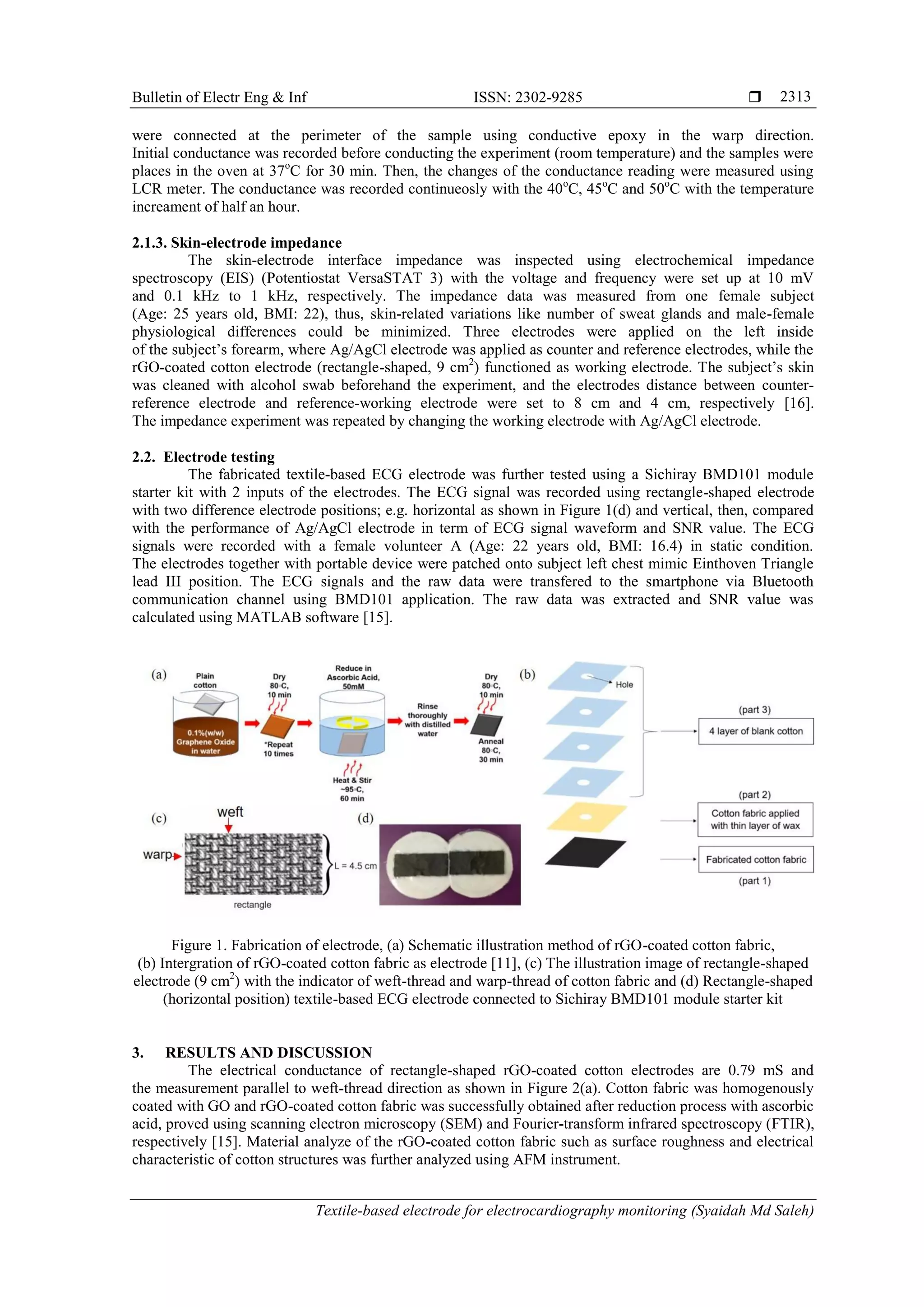 Textile-based electrode for electrocardiography monitoring | PDF