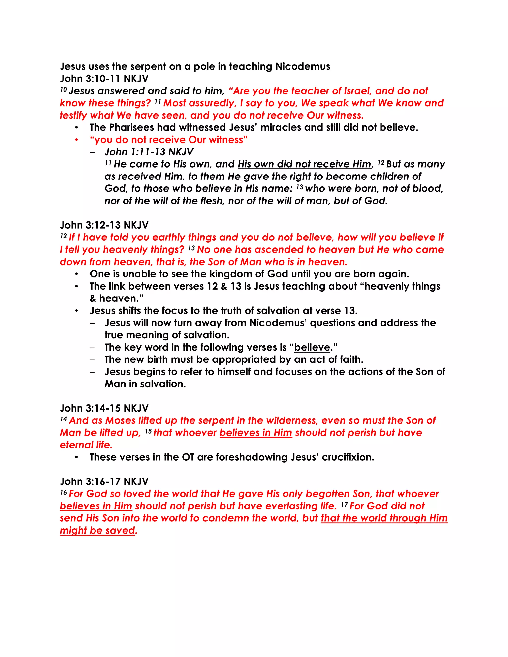 12-22-19, Numbers 21;4-9 and John 3;1-17, God Saves | PDF