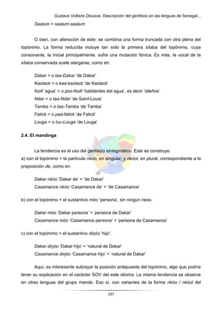 Descripción del gentilicio en las lenguas de Senegal: con ejemplos del ...