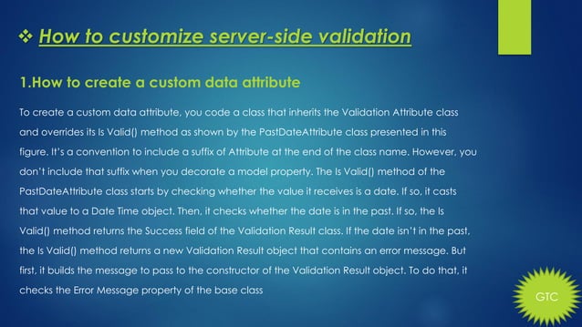 Murach: How to validate data in asp.net core mvc | PDF