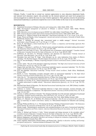 Exploring the instructional leadership development practices in ...