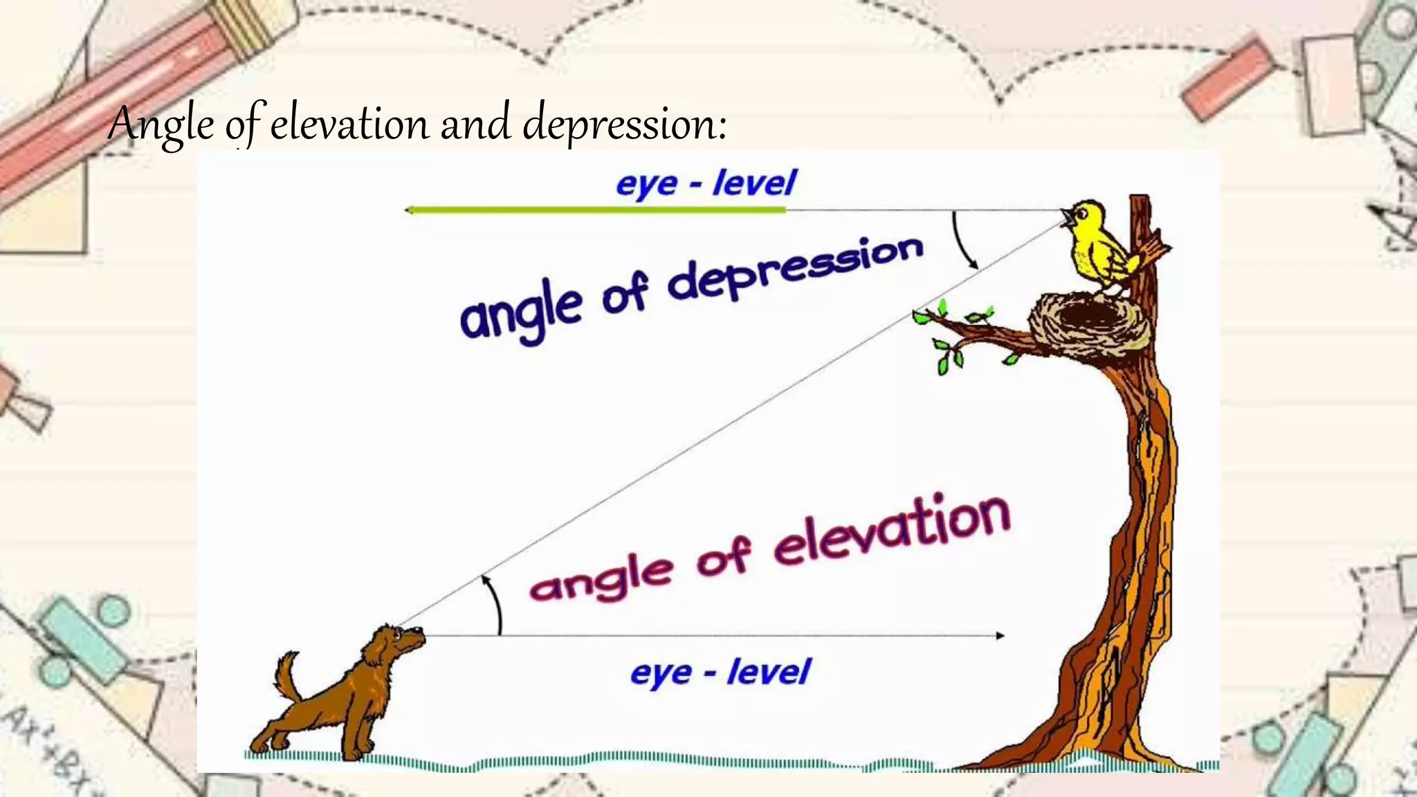 12. Angle of Elevation & Depression.pptx | Geography | Science