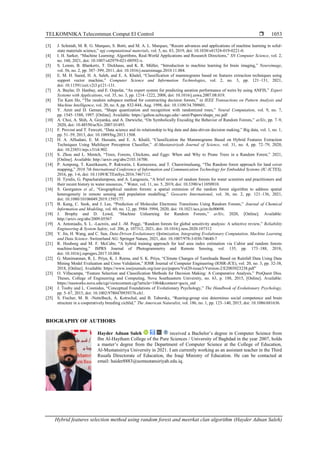 Hybrid features selection method using random forest and meerkat clan algorithm | PDF