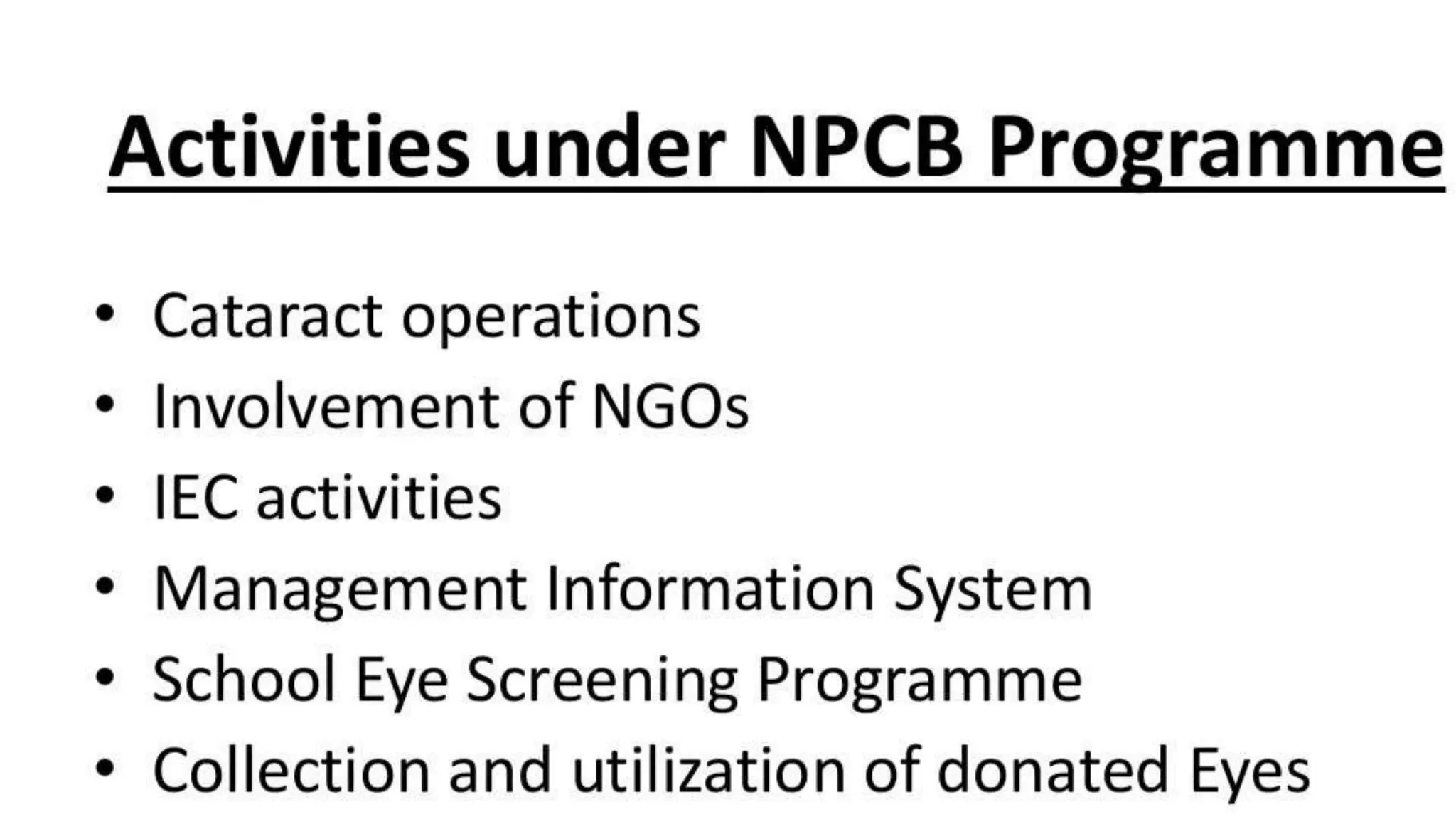 12.2 NPCB.pptx | Eye and Vision Conditions | Diseases and Conditions