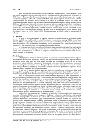 Comparison of curriculum implementation between public and private schools based on Adiwiyata ...