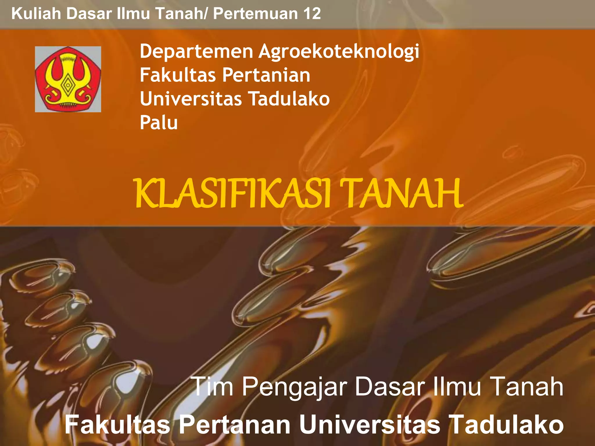 KLASIFIKASI TANAH | PPT