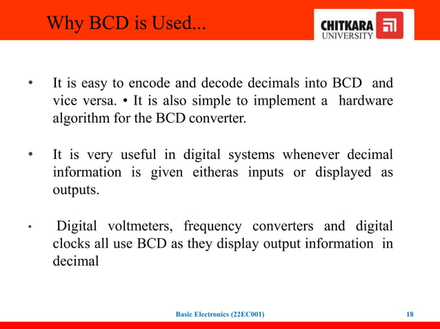 12representation Of Signed Binary Numbers Binary Codes Bcd Code Gray Code Excess 3 Codepptx