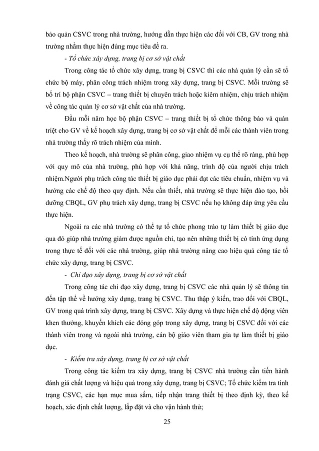 LUẬN VĂN: QUẢN LÝ CƠ SỞ VẬT CHẤT Ở CÁC TRƯỜNG MẦM NON CÔNG LẬP | PDF