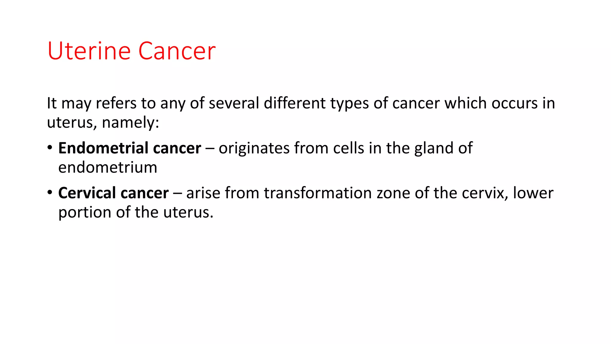 12. Uterine Cancer | PPTX