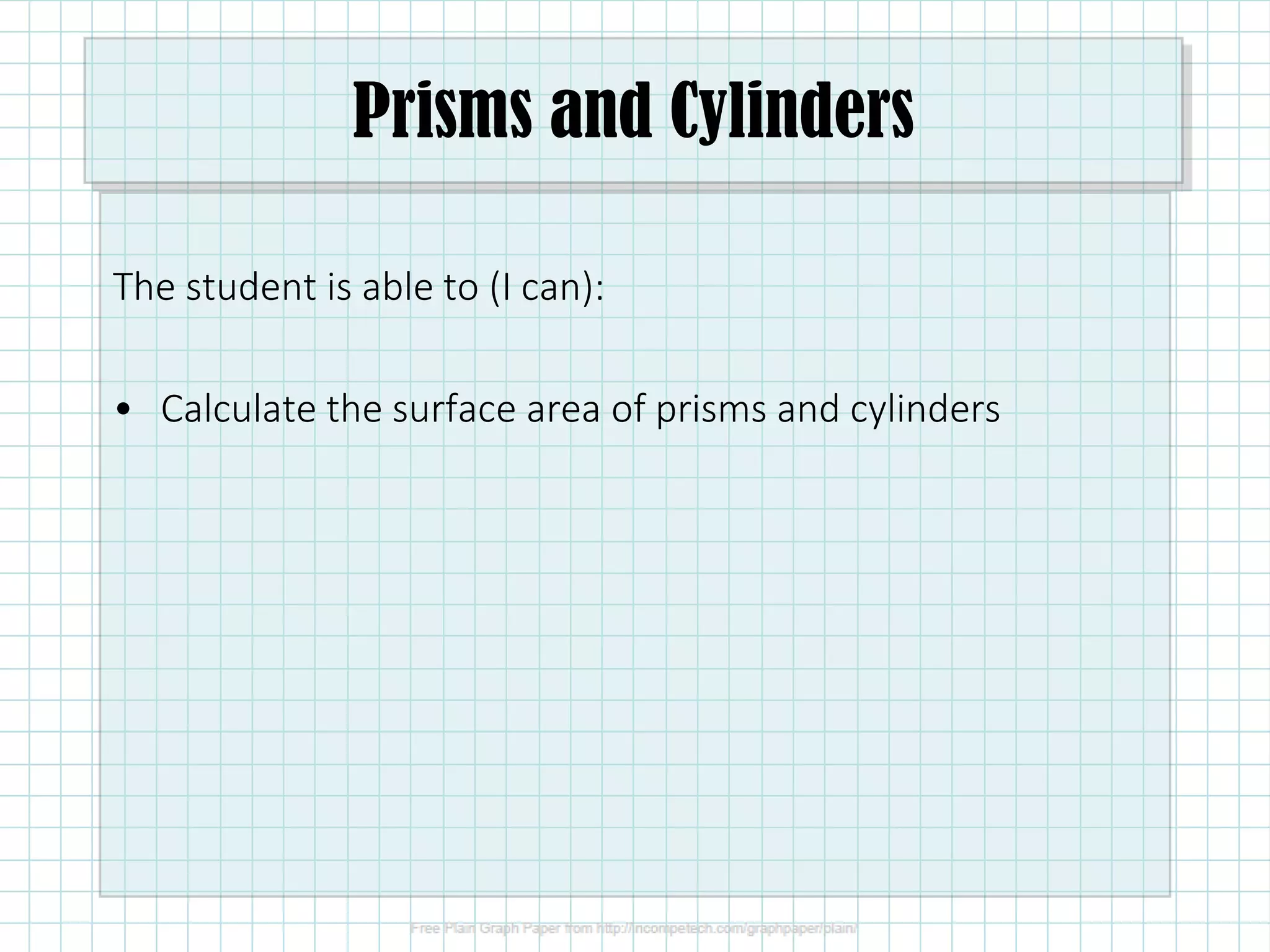 12.2 Surface Area of Prisms and Cylinders | PDF