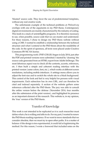 12. The Digital Thesis As A Website | PDF