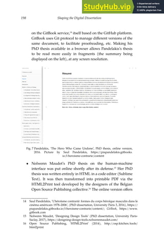 12. The Digital Thesis As A Website | PDF