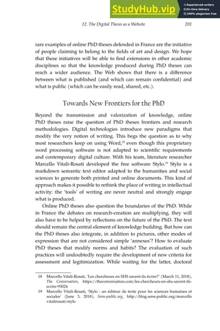12. The Digital Thesis As A Website | PDF