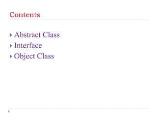 12.2 Abstract class and Interface.ppt | Programming Languages | Computing