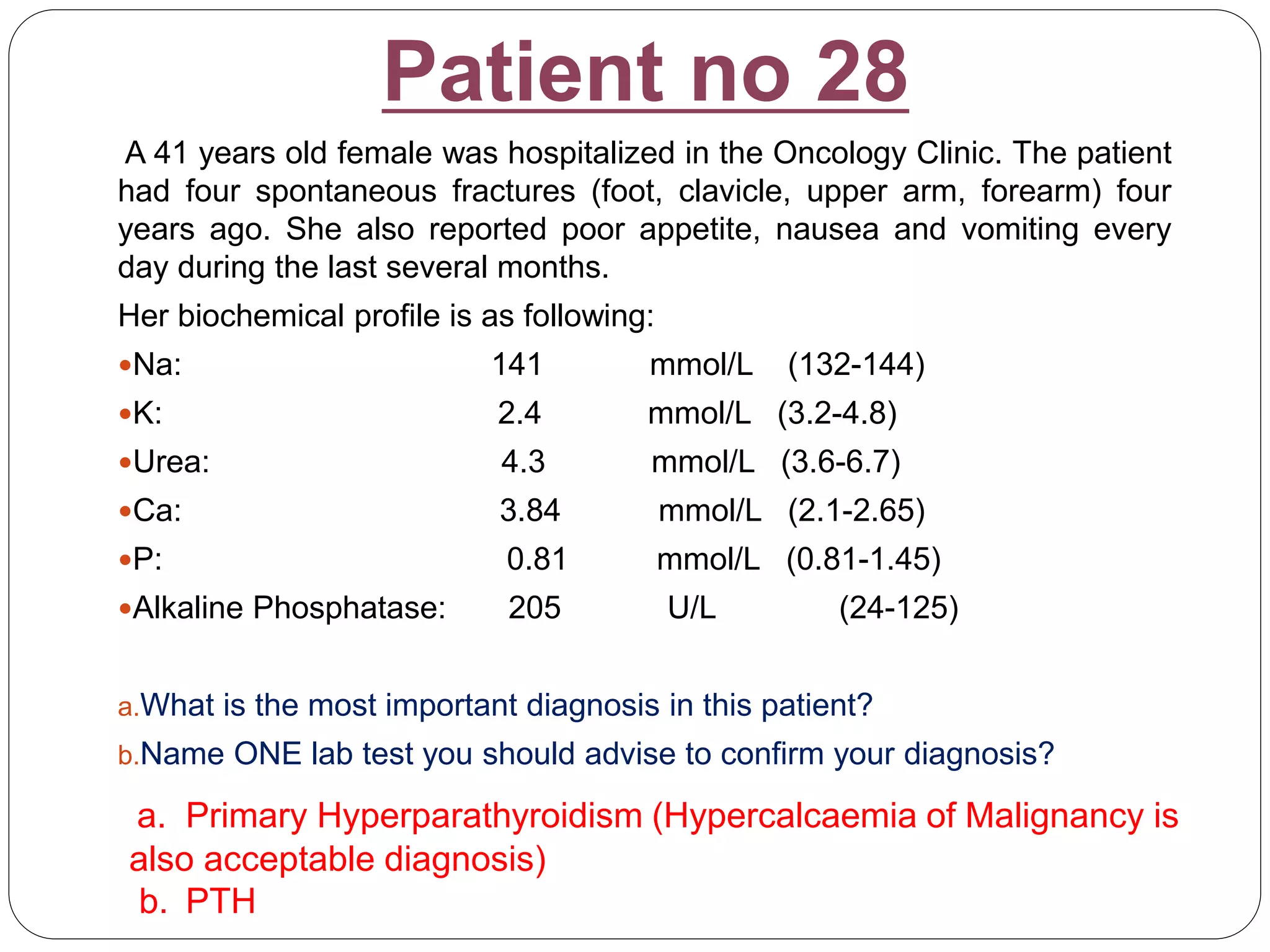 Familial Hypocalciureic Hypercalcaemia (FHH) | PPT