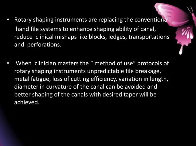 12. ROTARY INSTRUMENTS IN ENDODONTICS.pptx | Dental Health | Diseases ...