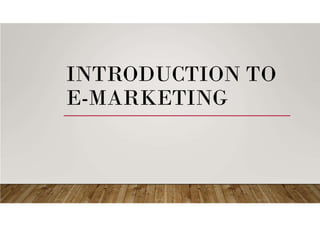 INTRODUCTION TO MARKETING | PPT