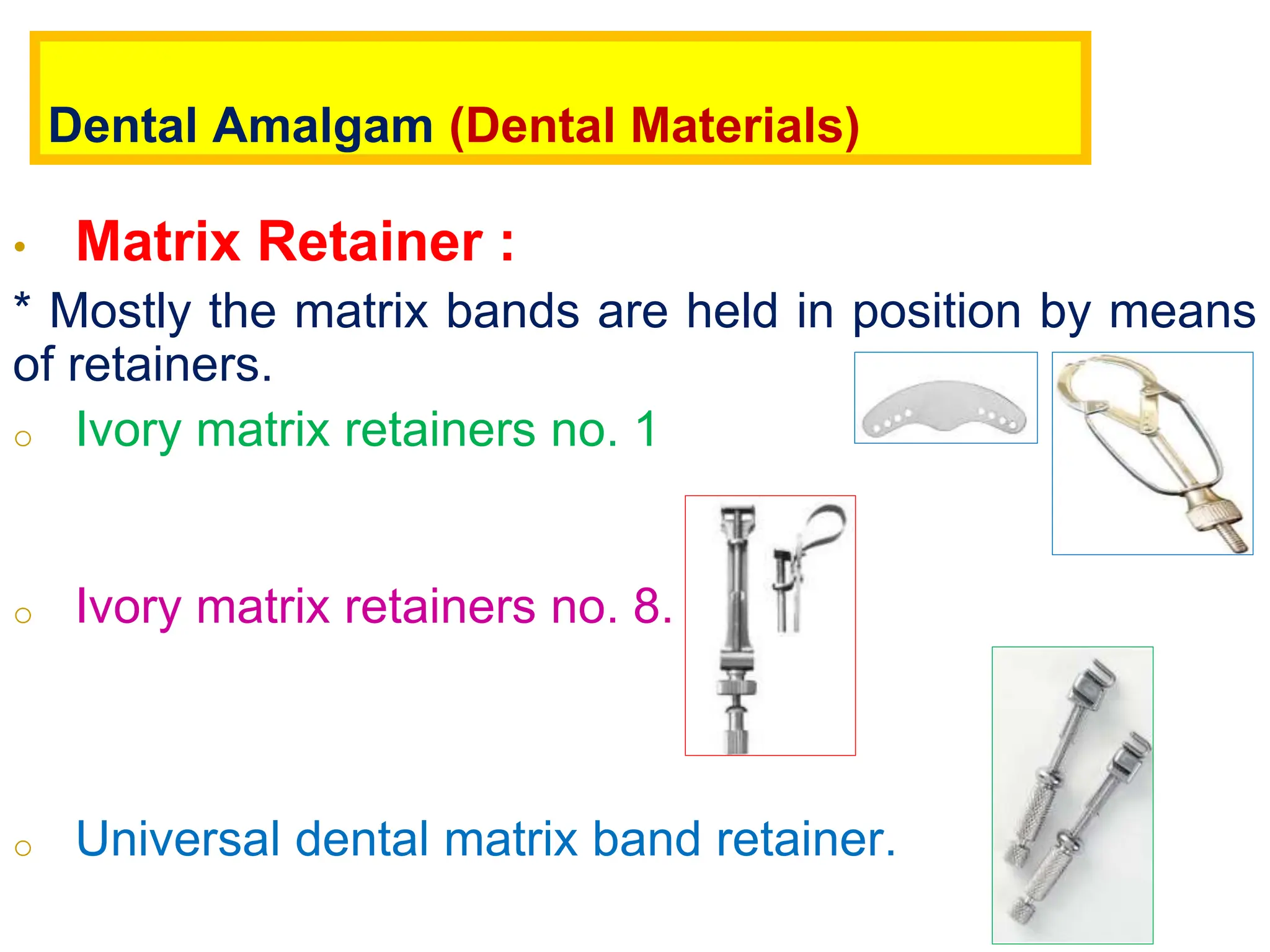 12. General characteristics, Advantages & disadvantages, matrices ...