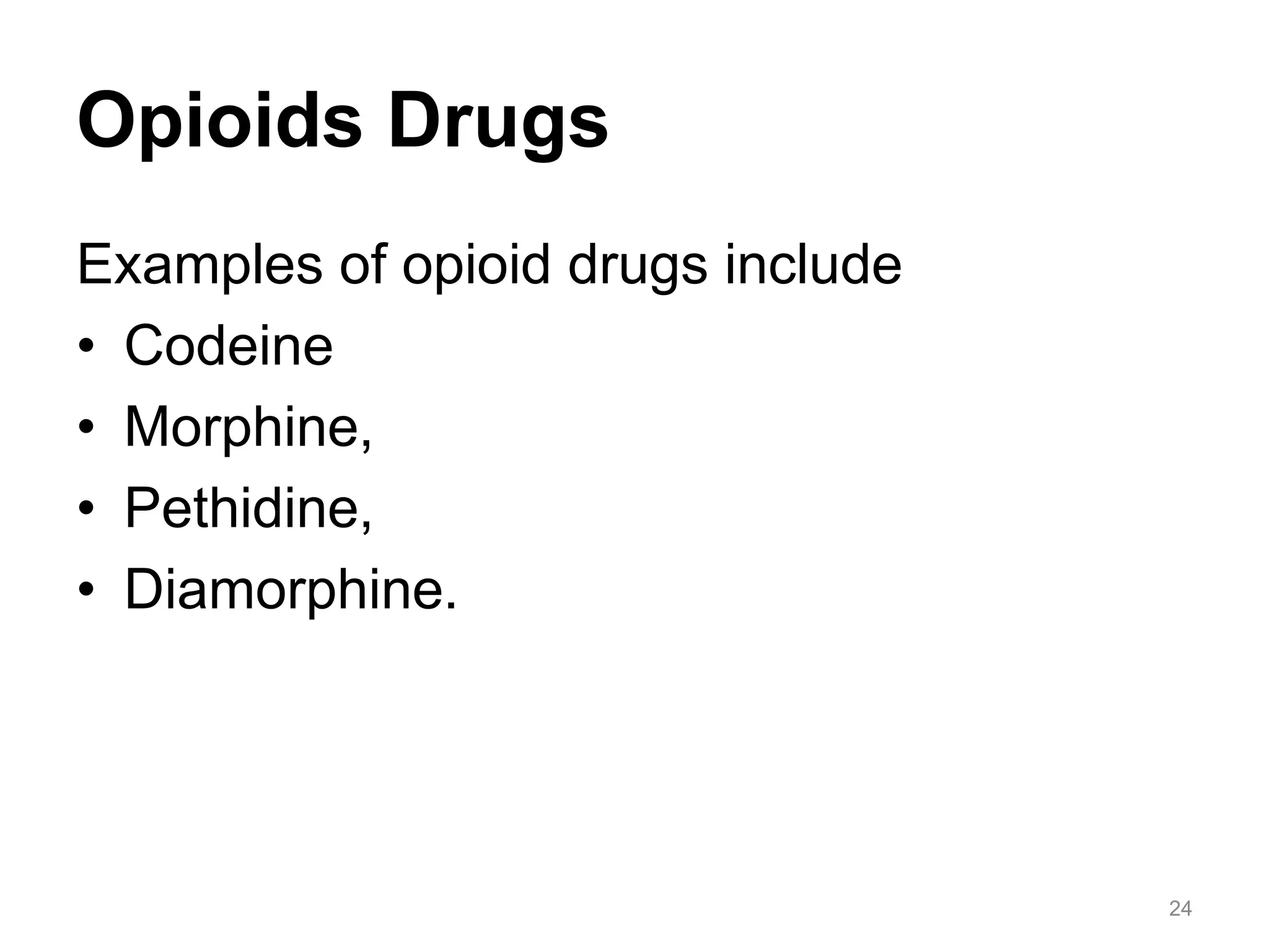 Pharmacology topic, Unit four of the drugs known as analgesic ...