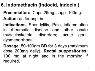 Pharmacology topic, Unit four of the drugs known as analgesic ...