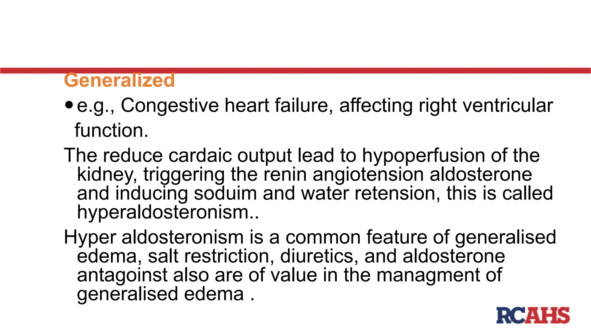 12. EDEMA introduction and causes treatment | PPT | Heart and ...