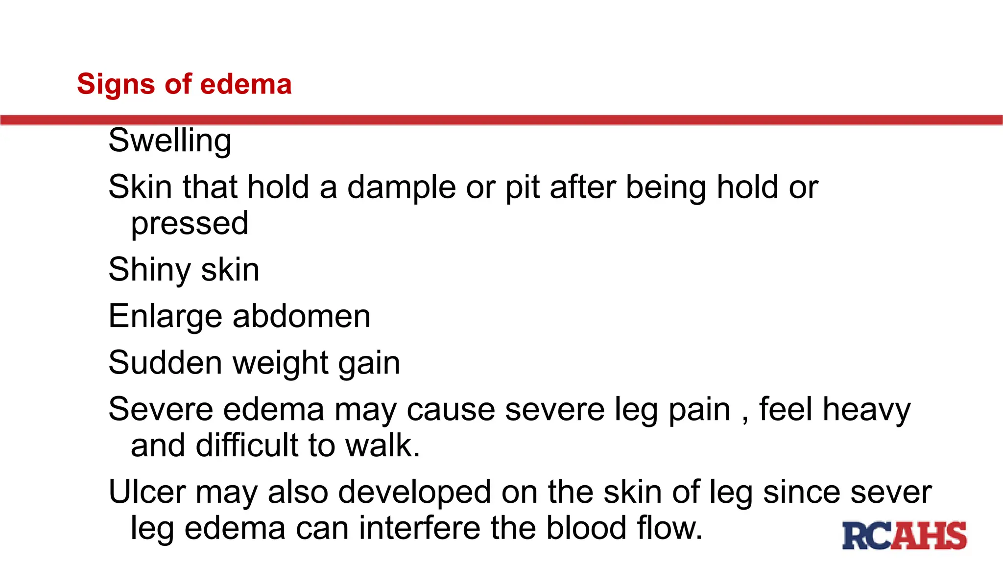 12. EDEMA introduction and causes treatment | PPT | Heart and ...